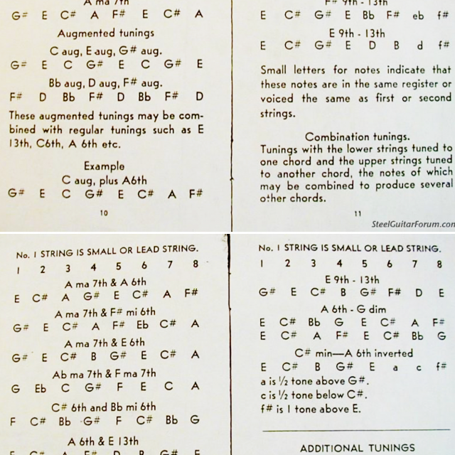 The Lap Steel Tunings Database - 100 tunings for lap steel guitar!